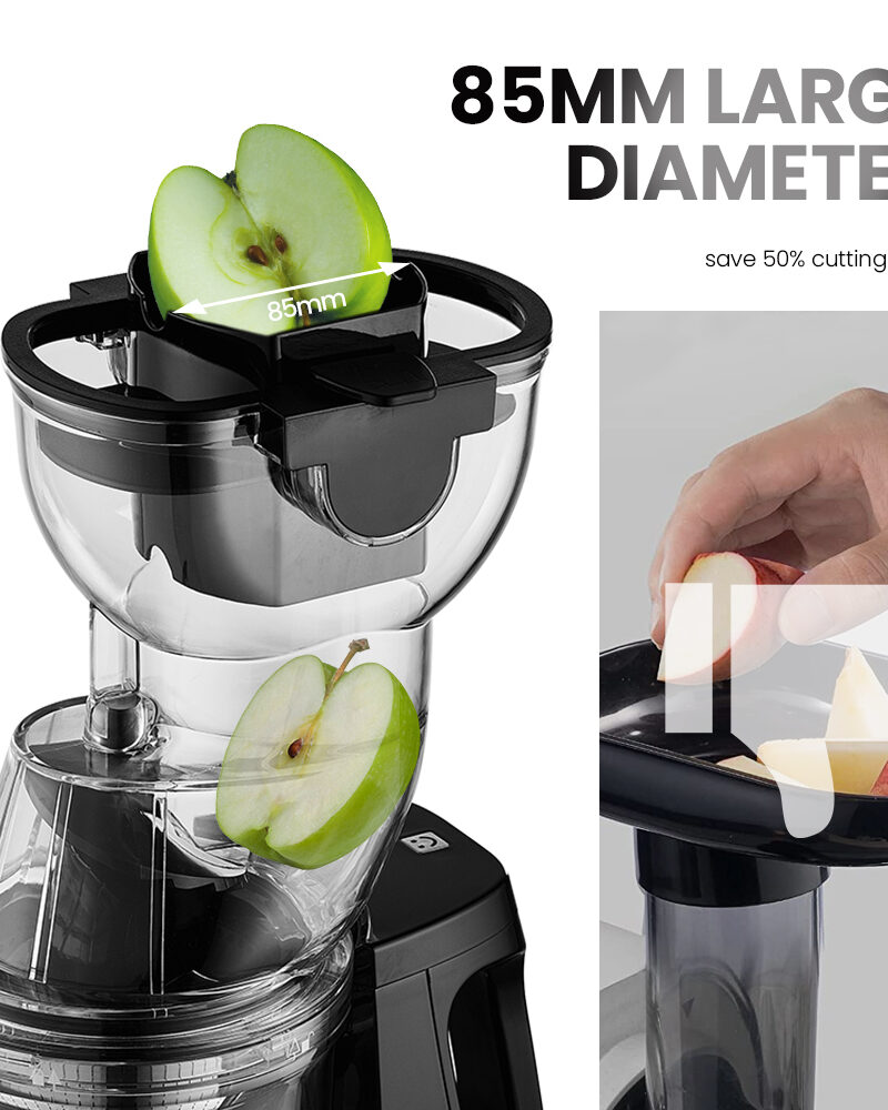 MIUI FilterFree 250W Slow Juicer with Stainless Steel Strainer(FFS6),8 ...